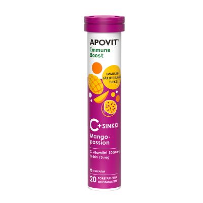 Apovit C+sinkkipore mango-passion 20 tablettia - Oma e-apteekki