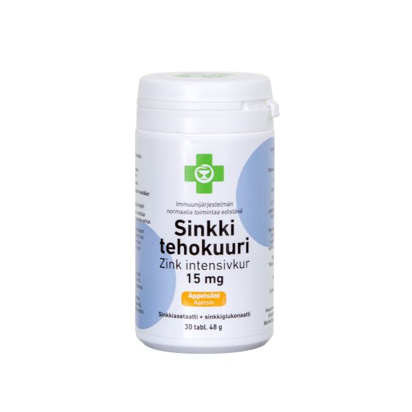 Apteekki Sinkki tehokuuri 15mg - Oma e-apteekki