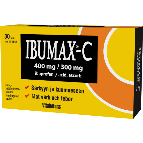 IBUMAX-C tabletti, kalvopäällysteinen 400/300 mg 30 fol - Oma e-apteekki