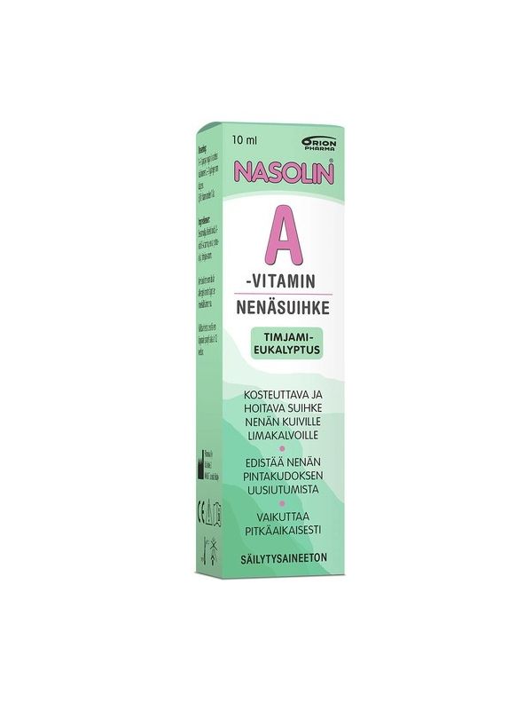 NASOLIN A-VITAMIN TIMJAMI-EUKALYPTUS NENÄSUMUTE 10 ml - Oma e-apteekki