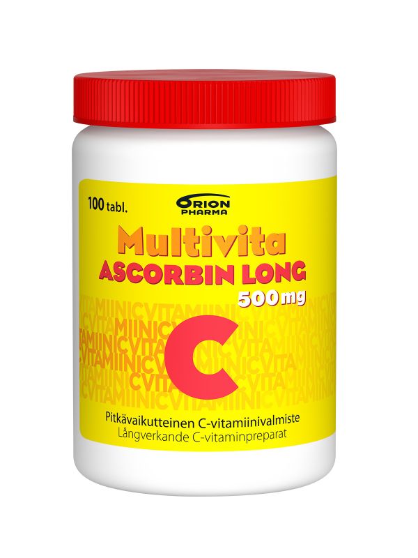MULTIVITA ASCORBIN LONG 500 MG 100 TABL - Oma e-apteekki